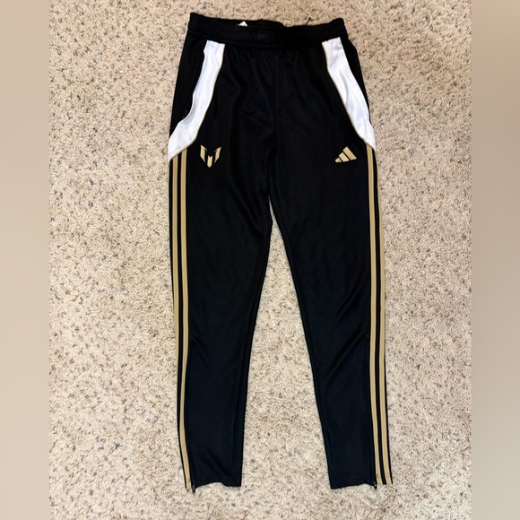 adidas | Bottoms | Adidas Lionel Messi Kids Black And Gold Soccer ...